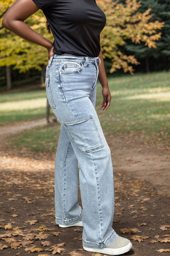 High Energy - Judy Blue Cargo Jeans – Sew Southern Designs